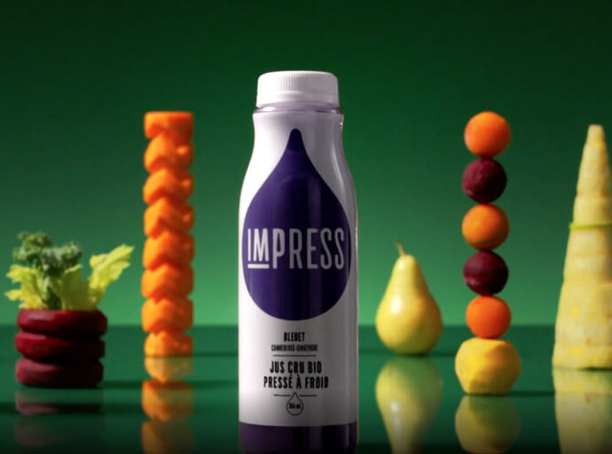 Jus pressé à froid cru et biologique - Aliments Impress